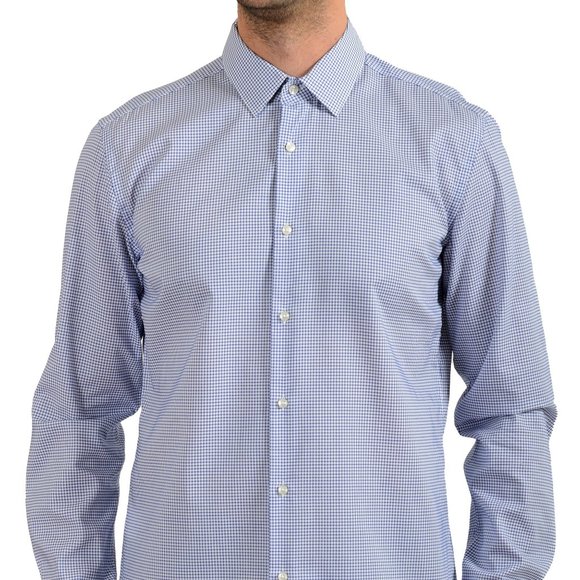 Hugo Boss | Shirts | Hugo Boss Mens Isko Slim Fit Plaid Long Sleeve ...